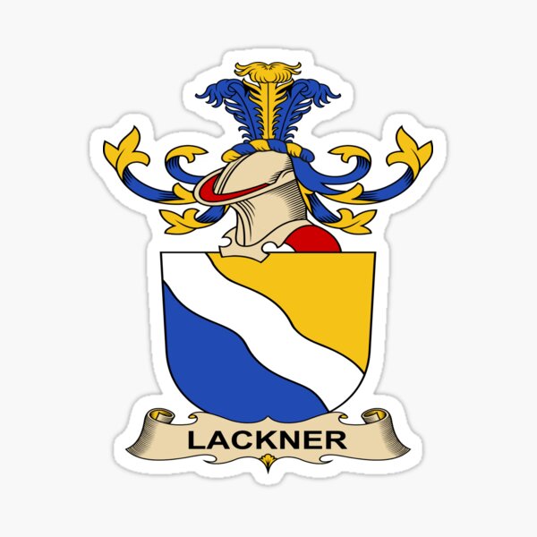 "Lackner" Sticker for Sale by HaroldHeraldry | Redbubble