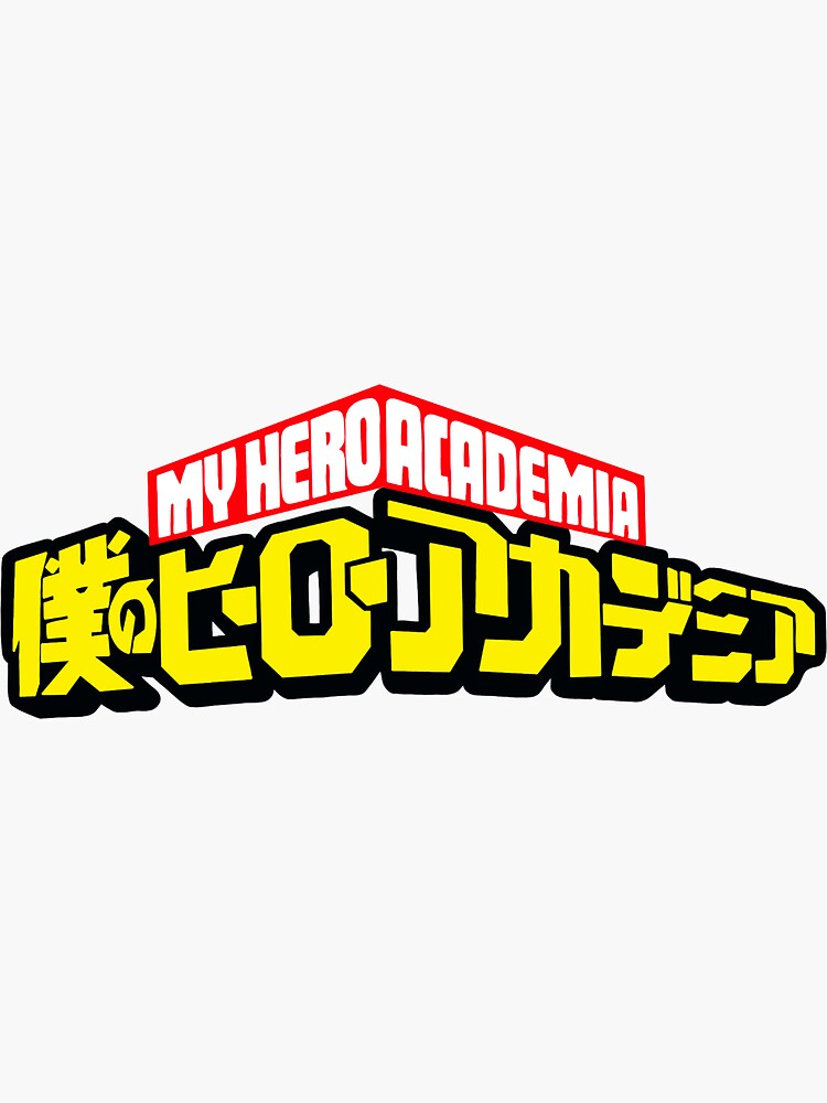 "MHA Title Card" Sticker for Sale by DigitalRedesign | Redbubble