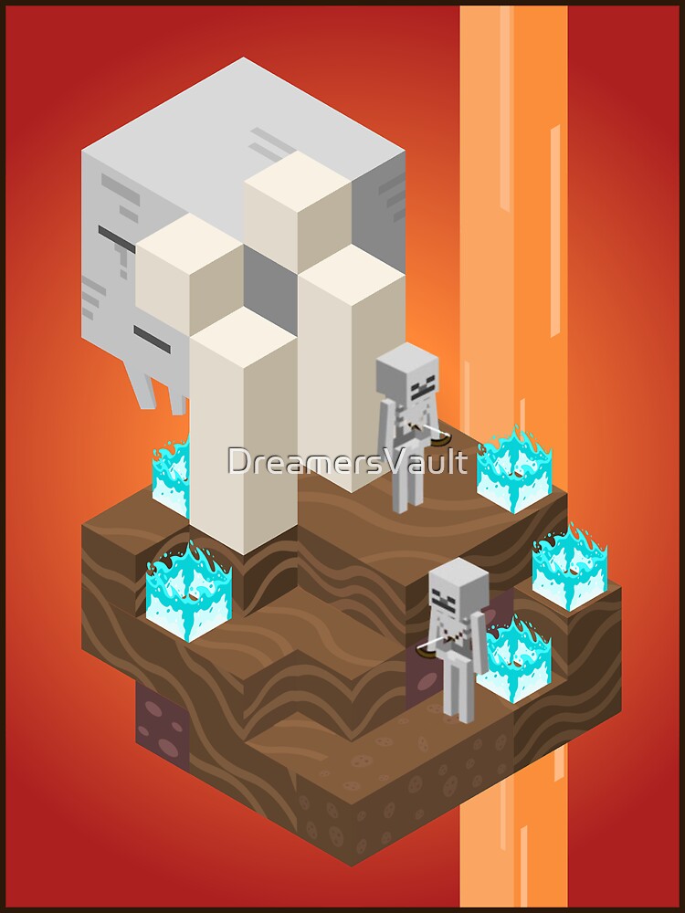 Cute Ghast And Skeletons Nether Minecraft Sticker For Sale By Dreamersvault Redbubble