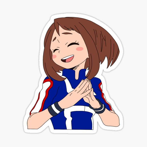 "Uraraka" Sticker for Sale by DigitalRedesign | Redbubble