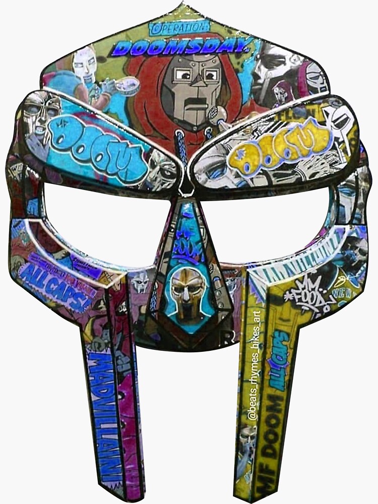 "vintage doom mask" Sticker for Sale by tagcert | Redbubble