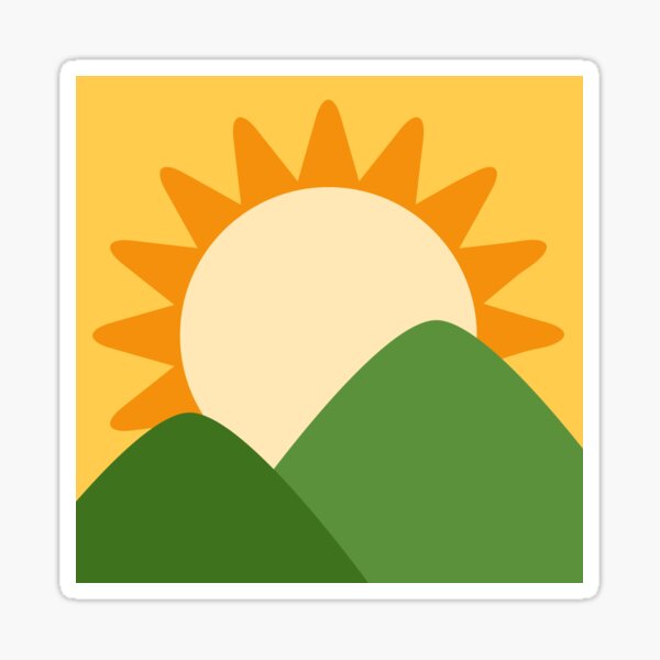"Retro sunrise " Sticker for Sale by Balibee93 | Redbubble