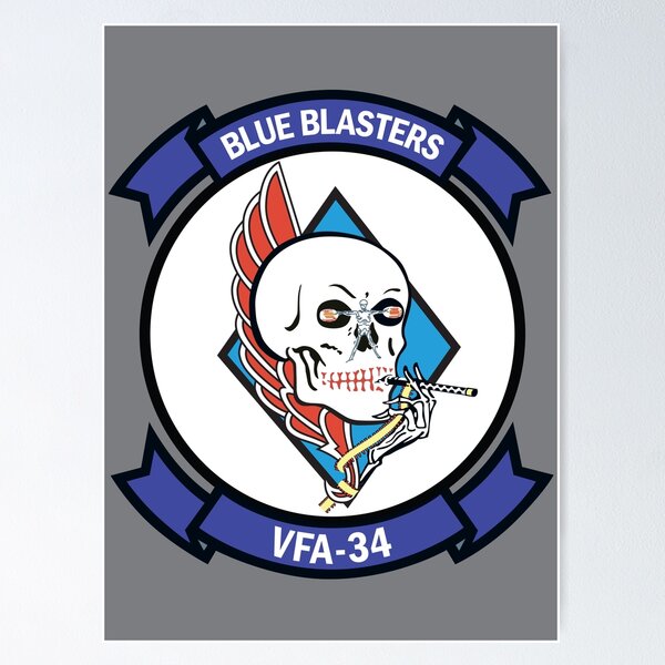 "The Blue Blasters VFA-34" Poster for Sale by dtkindling | Redbubble