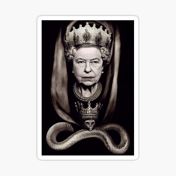 "Queen - kings of snakes" Sticker for Sale by PIxterArt | Redbubble