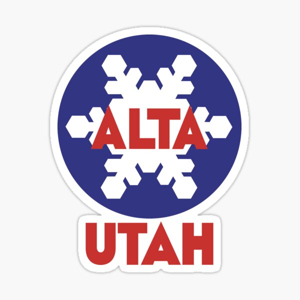 "Alta Utah - Ski Resort Logo" Sticker for Sale by 10slash1 | Redbubble