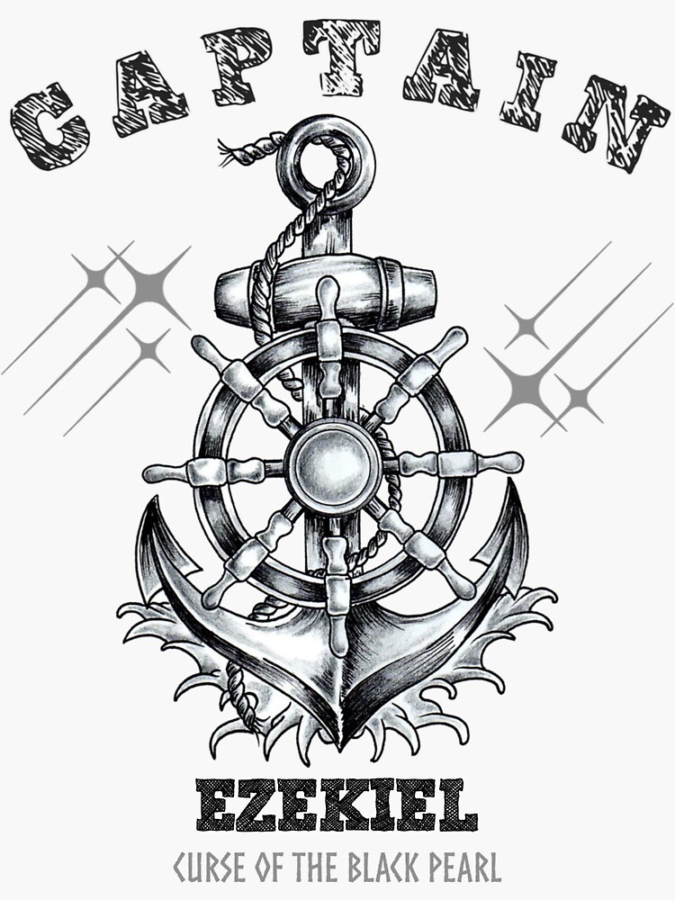 " Name of ezekiel with best anchor design" Sticker for Sale by ...