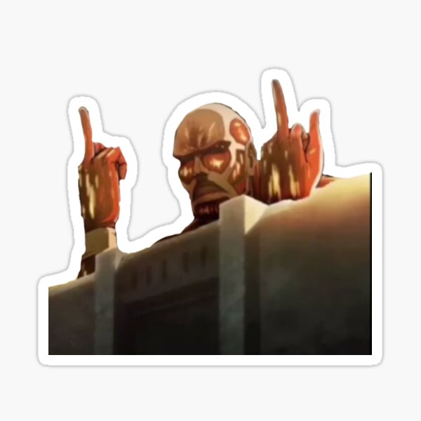 "Colossal Titan Wall Sticker Design for Tshirt & Hats & Covers ...