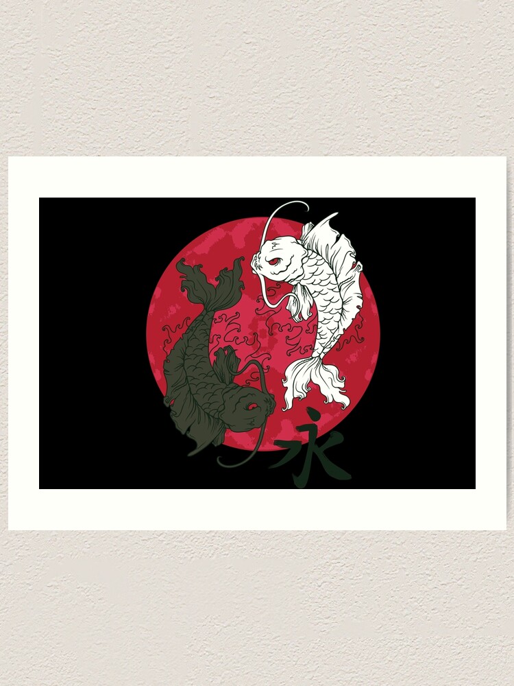 "Yin Yang fish avatar | Tui and La | Koi fishes | Japanese traditional ...