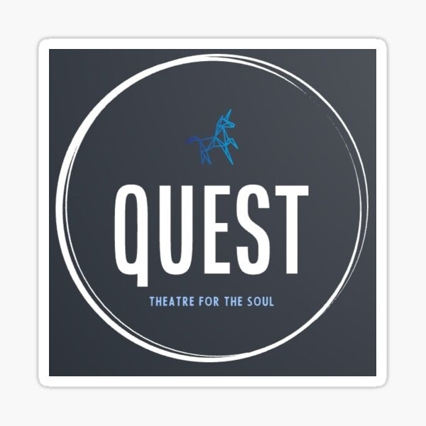 "quest logo" Sticker for Sale by AuntyMpodcast | Redbubble