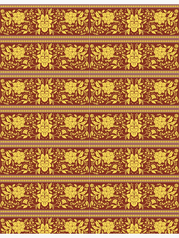 "Traditional patterns" Sticker for Sale by MYWMC | Redbubble