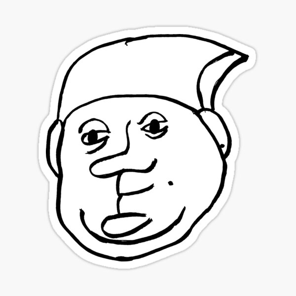 "dwarf face" Sticker for Sale by zettshop | Redbubble