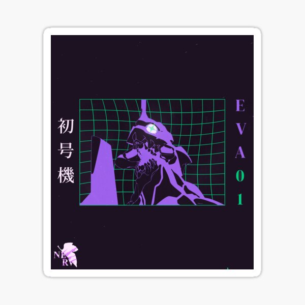 "EVA 01 Purple" Sticker for Sale by MexicanWeeaboo | Redbubble