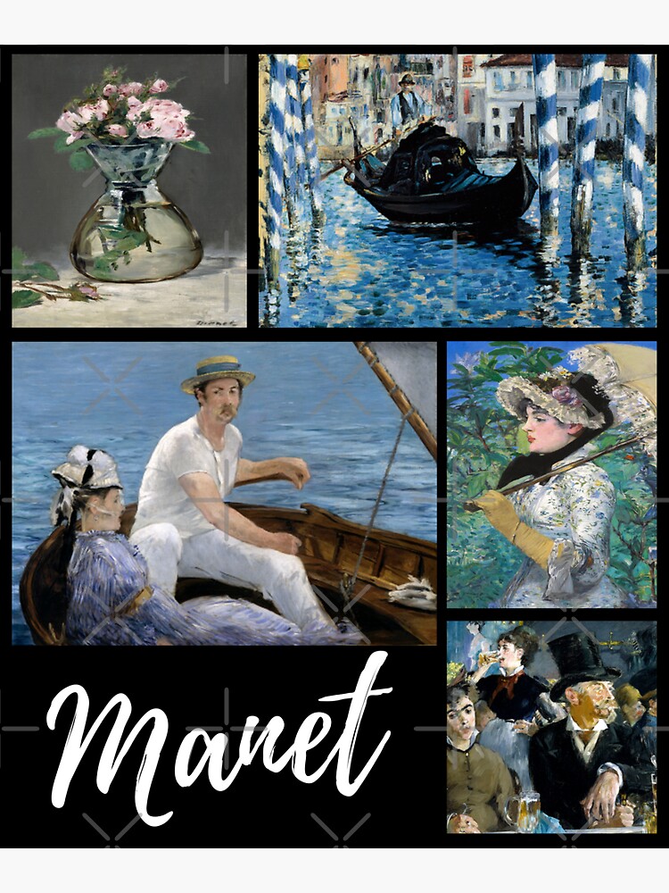 Pegatina «Collage de bellas pinturas del famoso pintor impresionista Edouard Manet» de Bozebal ...