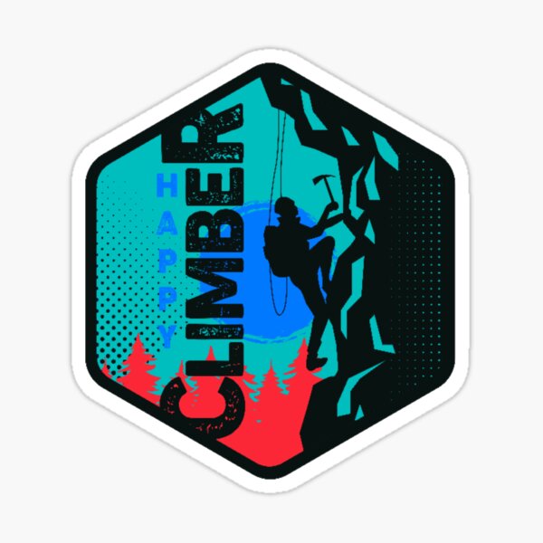Happy Climber Sticker For Sale By Weekendfun22 Redbubble