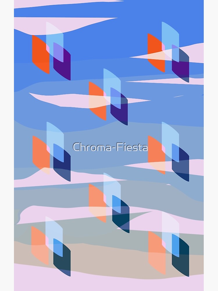 "Abstract Sunrise" Poster for Sale by Chroma-Fiesta | Redbubble