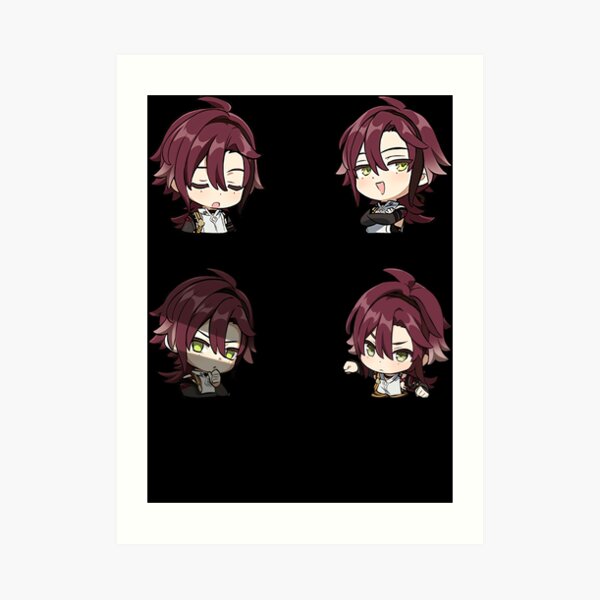"Heizou Shikanoin Heizou Genshin Impact Chibi 1S Set 1" Art Print for ...