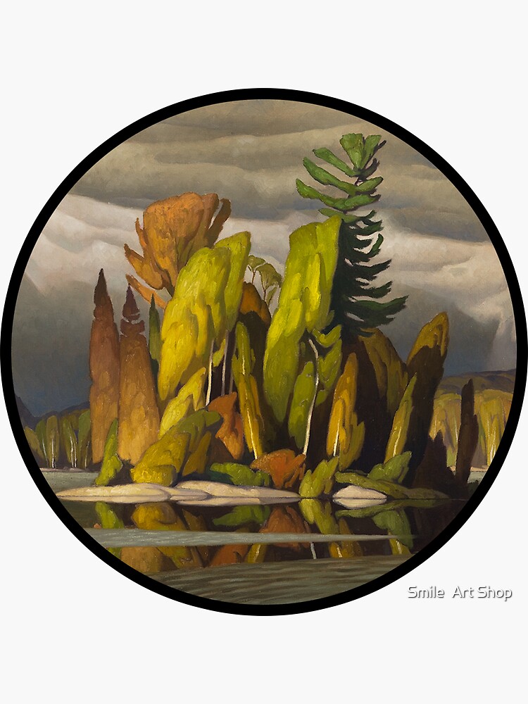 "Group of Seven A. J. Casson" Sticker for Sale by SkaterTShirts | Redbubble