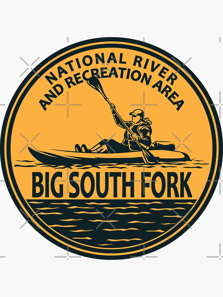 "Big South Fork National River Arkansas Kayaking Badge" Sticker for Sale by KrisSidDesigns ...