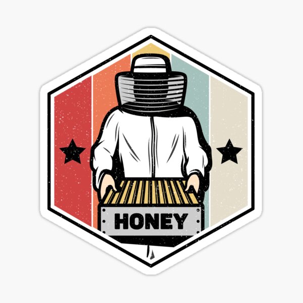 "Vintage Beekeeper - Cool Beekeeping " Sticker for Sale by KMWEARS ...
