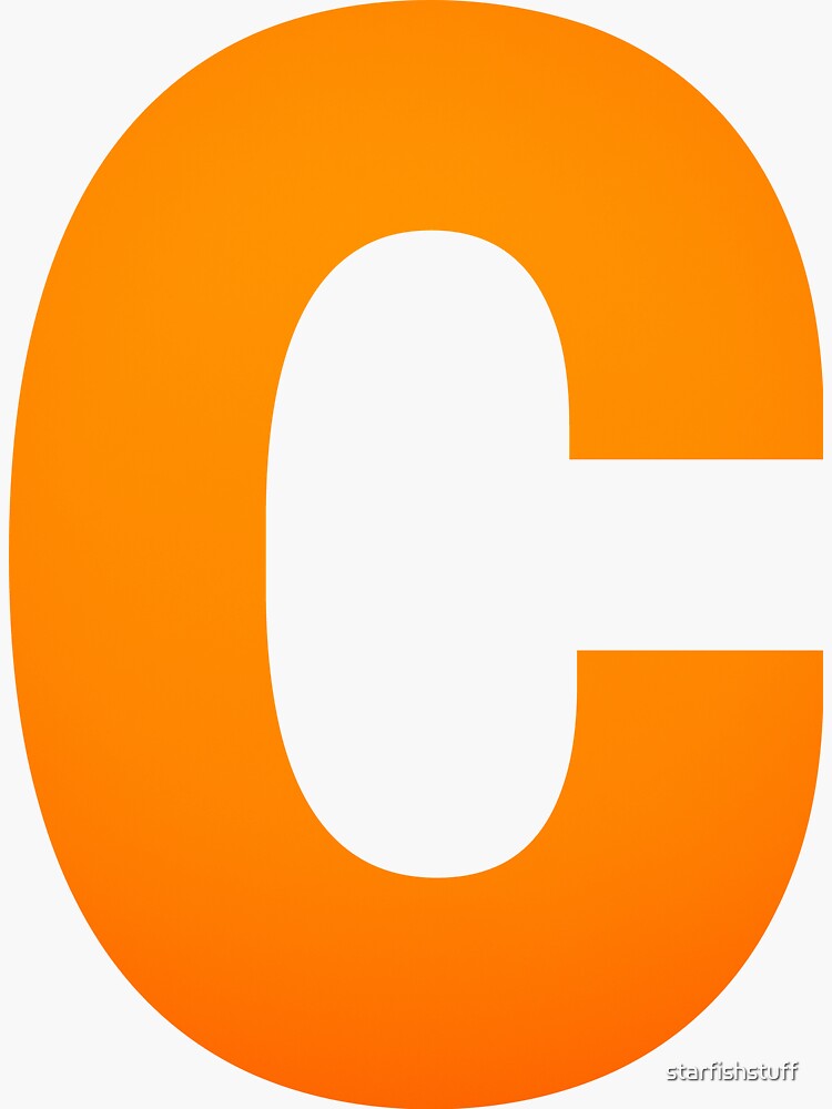 " UNIQUE LETTER C" Sticker for Sale by starfishstuff | Redbubble
