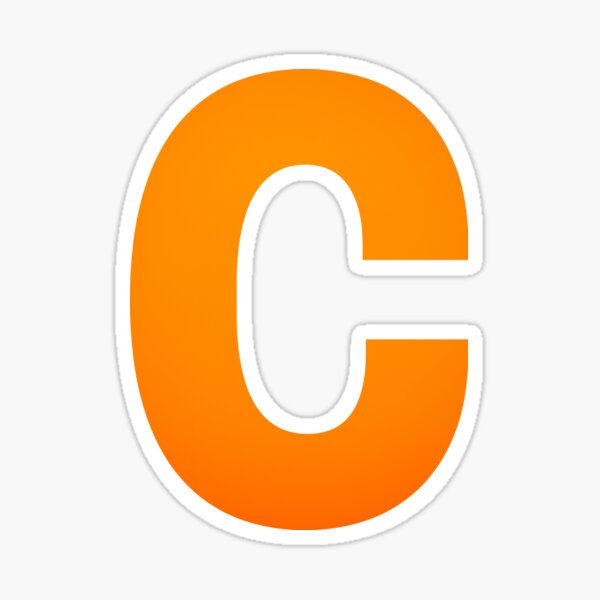 " UNIQUE LETTER C" Sticker for Sale by starfishstuff | Redbubble