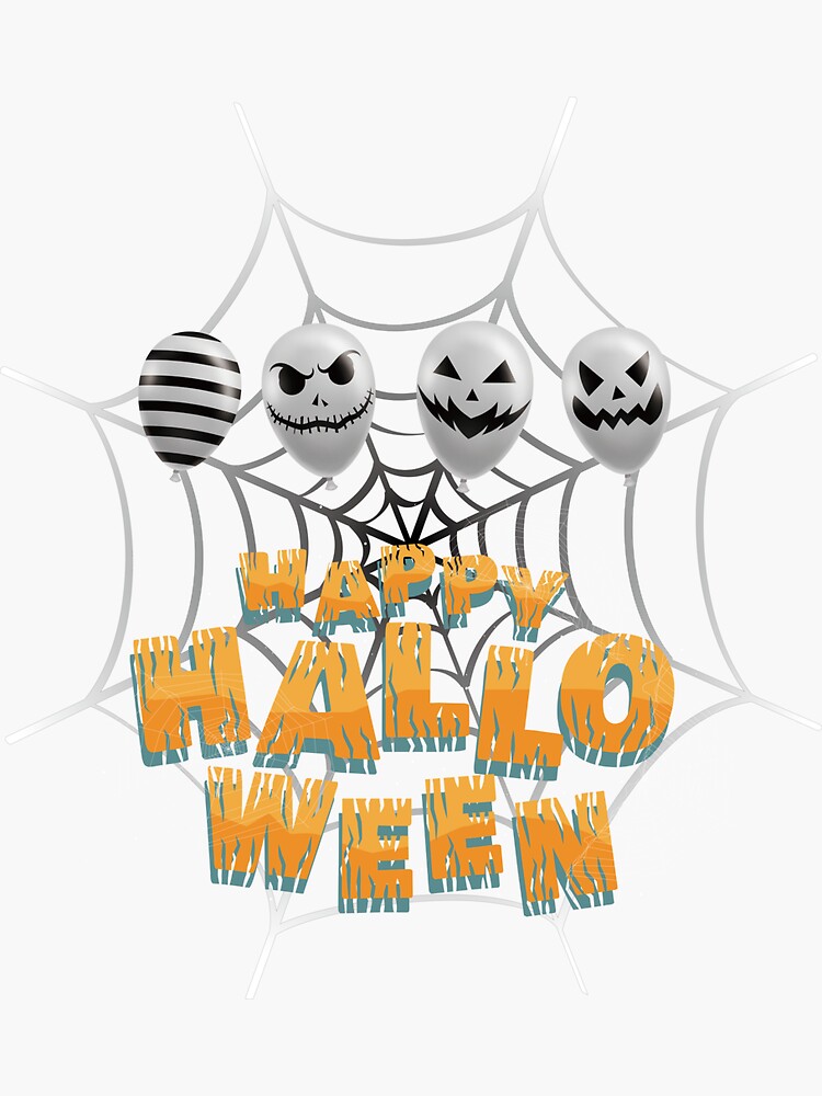 "Happy Halloween-Ghost foot balloon" Sticker for Sale by wanntracyw ...