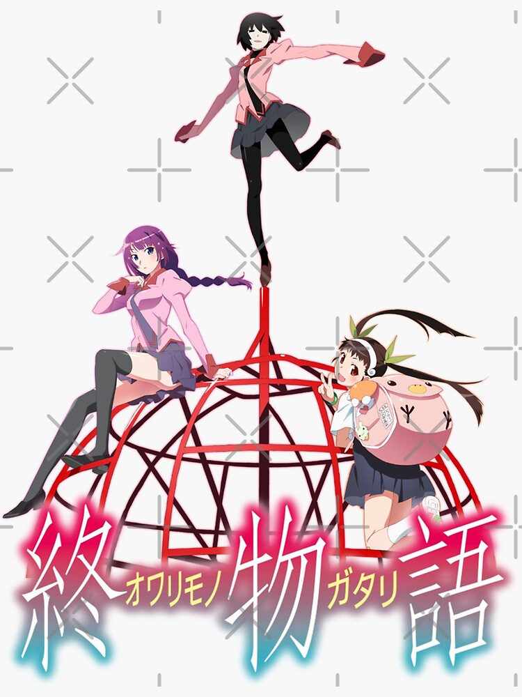 "Owarimonogatari" Sticker by solidmega | Redbubble