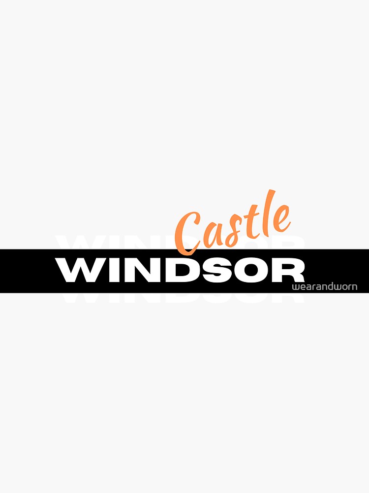 "Windsor Castle" Sticker for Sale by wearandworn | Redbubble