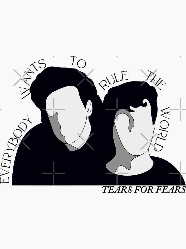 "Tears For Fears" Sticker for Sale by L-Designz | Redbubble