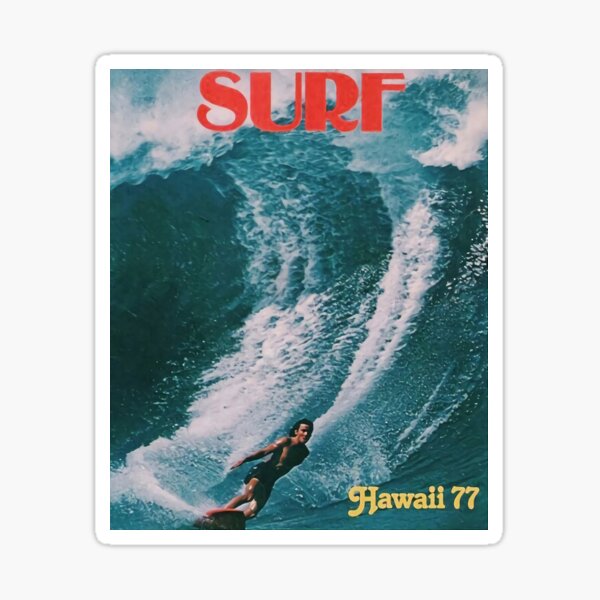 "LETS GO SURFING" Sticker for Sale by Irvin Lewis | Redbubble