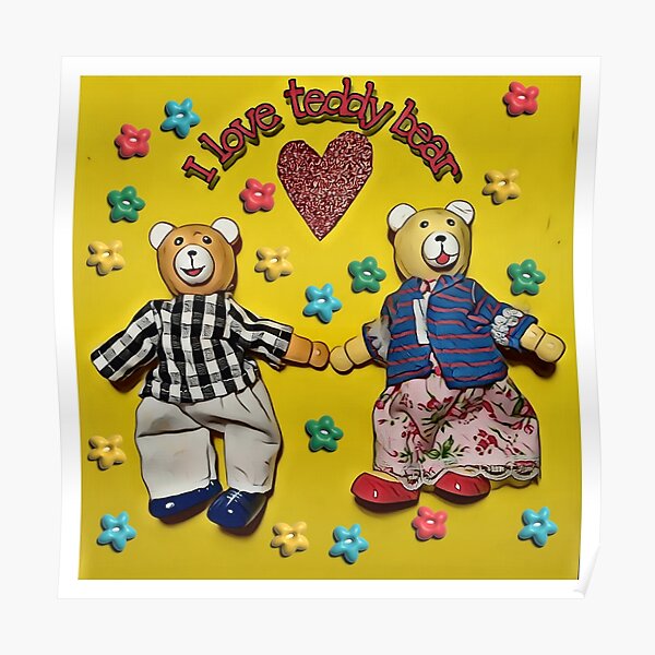 "Teddy bear" Poster for Sale by Vojotix | Redbubble