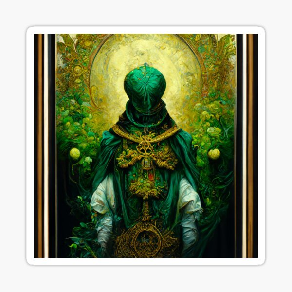"The Green Priest" Sticker for Sale by DarkCrystals87 | Redbubble