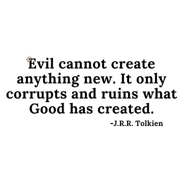 "Evil Cannot Create Anything New- Quote - Black Text" Art Board Print ...