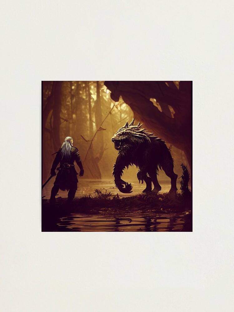 "Fighting Monsters - Fantasy - Witcher" Photographic Print for Sale by ...