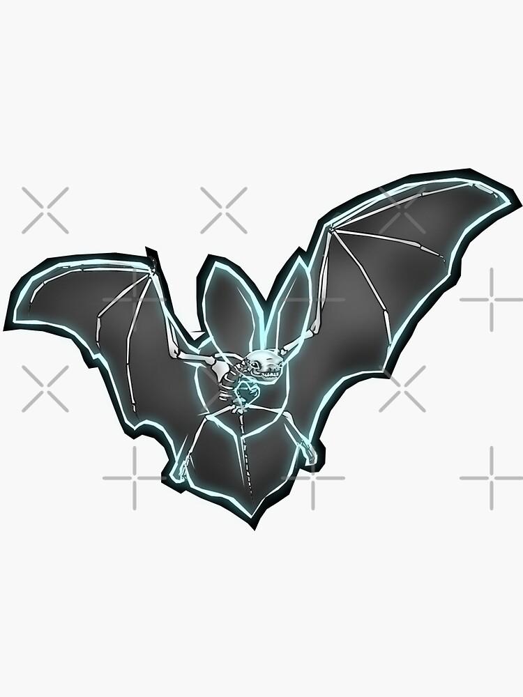 "Glow Bat" Sticker for Sale by rockgem | Redbubble