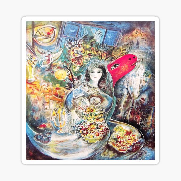 "Marc chagall women 1940 " Sticker for Sale by Yacinshoping | Redbubble