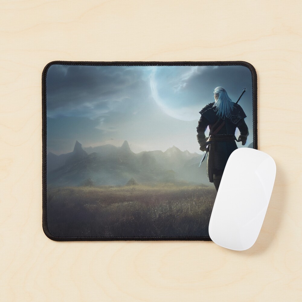"The Wolf Roams the Land - Fantasy - Witcher" Mouse Pad for Sale by ...