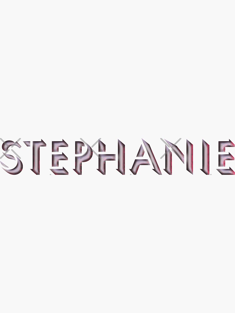 "Stephanie" Sticker by Melmel9 | Redbubble