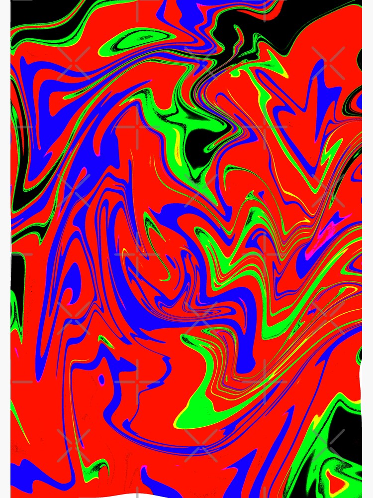 "Pop Art Neon Pink Electric Buzz Marbling, Liquid Gradient, Fluid ...