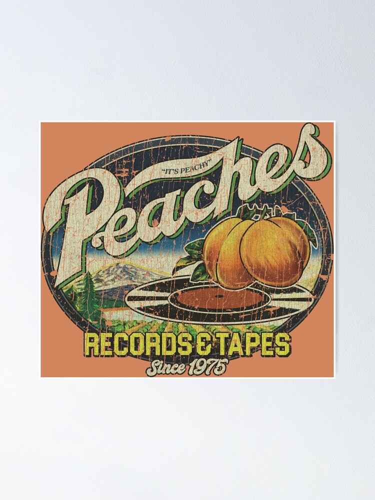"Peaches Records & Tapes 1975 " Poster for Sale by AstroZombie6669 ...