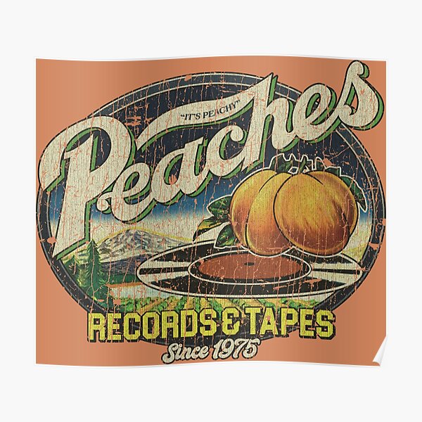 "Peaches Records & Tapes 1975 " Poster for Sale by AstroZombie6669 ...
