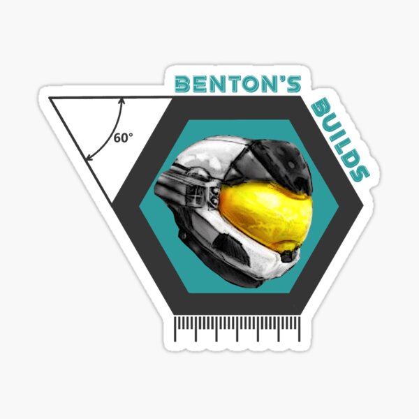 "Benton's Builds Logo" Sticker for Sale by Sour-Grapes | Redbubble