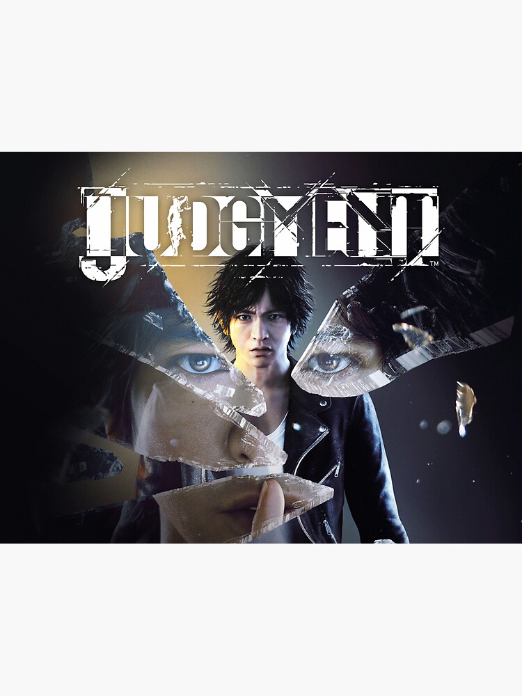 "Judgement game poster design" Sticker for Sale by VectorzDude | Redbubble