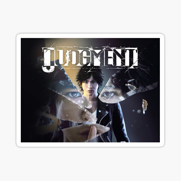 "Judgement game poster design" Sticker for Sale by VectorzDude | Redbubble