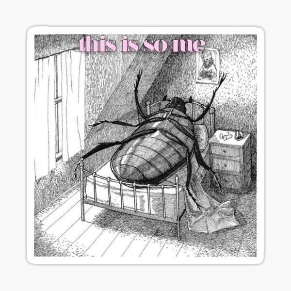 "Das ist so ich Franz Kafka Metamoprhosis Kakerlake Meme" Sticker von ...