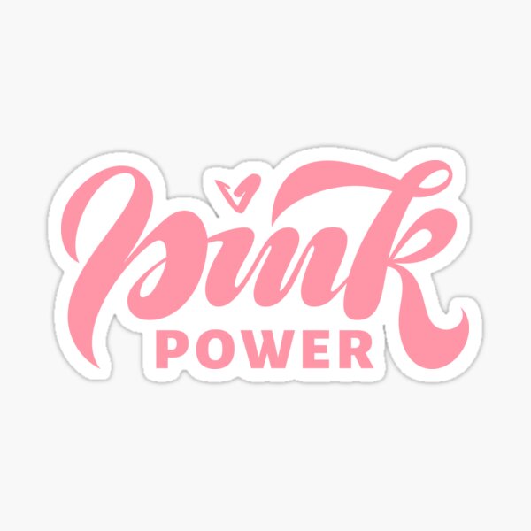 "Pink Power | Breast Cancer Awareness | Pink Ribbon" Sticker for Sale ...