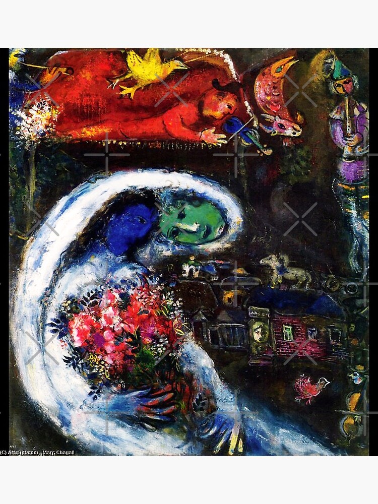 "Marc chagall Marc chagall bride with blue face" Canvas Print for Sale ...