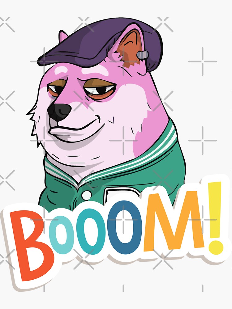 "Boom Dog" Sticker for Sale by Infinirish | Redbubble