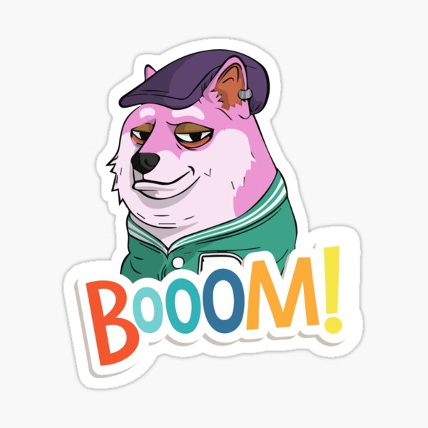 "Boom Dog" Sticker for Sale by Infinirish | Redbubble
