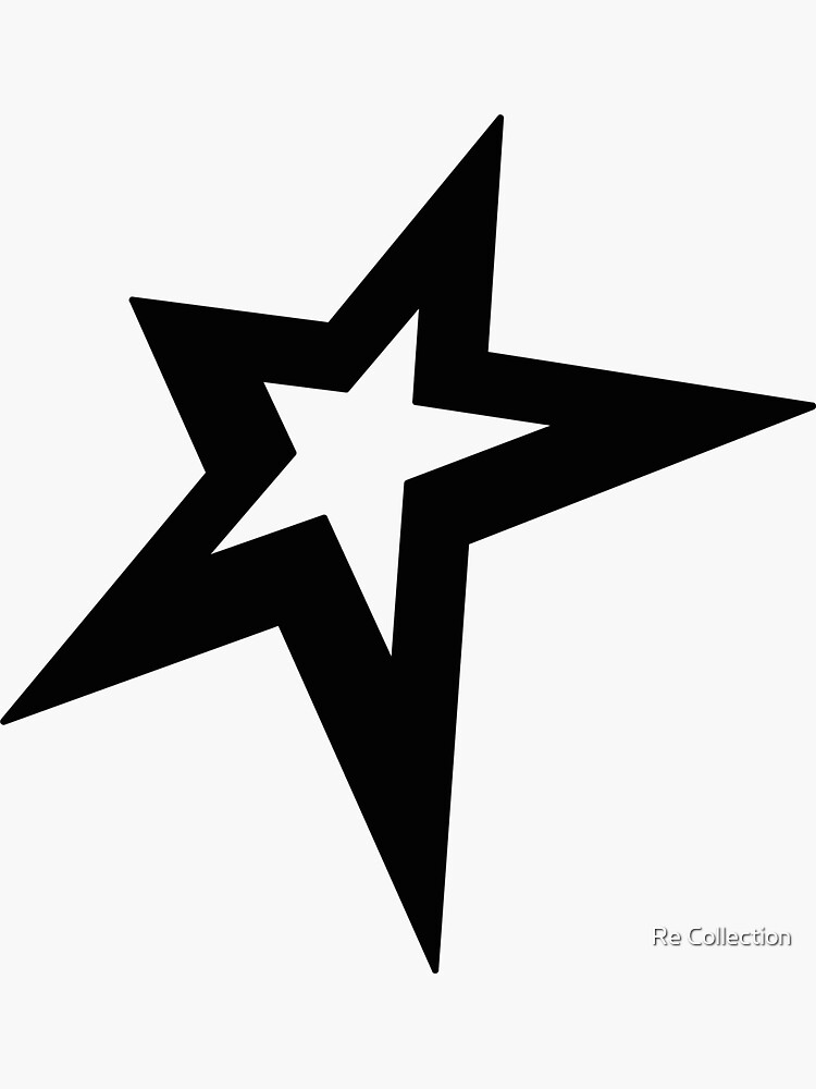 "Shooting Black Star" Sticker for Sale by ReeCollection | Redbubble